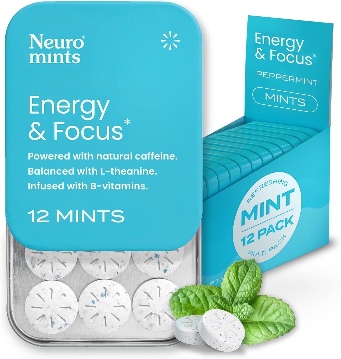 Neuro Energy And Focus Mints 12ct (12/pack) – LA Vapor Inc